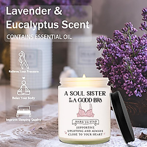 Soul Sister Gifts for Women, Soul Sister Gifts from Sister, Birthday Gifts for Soul Sister, Soul Sister Candle, Best Friend Gift, Friendship Gift for Soul Sister, 7oz Soy Wax Lavender Scented