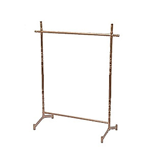 XYYXDD Clothing Display Stand,Iron Art Floor-Standing Clothes Rail Simplicity Clothes Racks Bedroom Open Hanger/Rose Gold