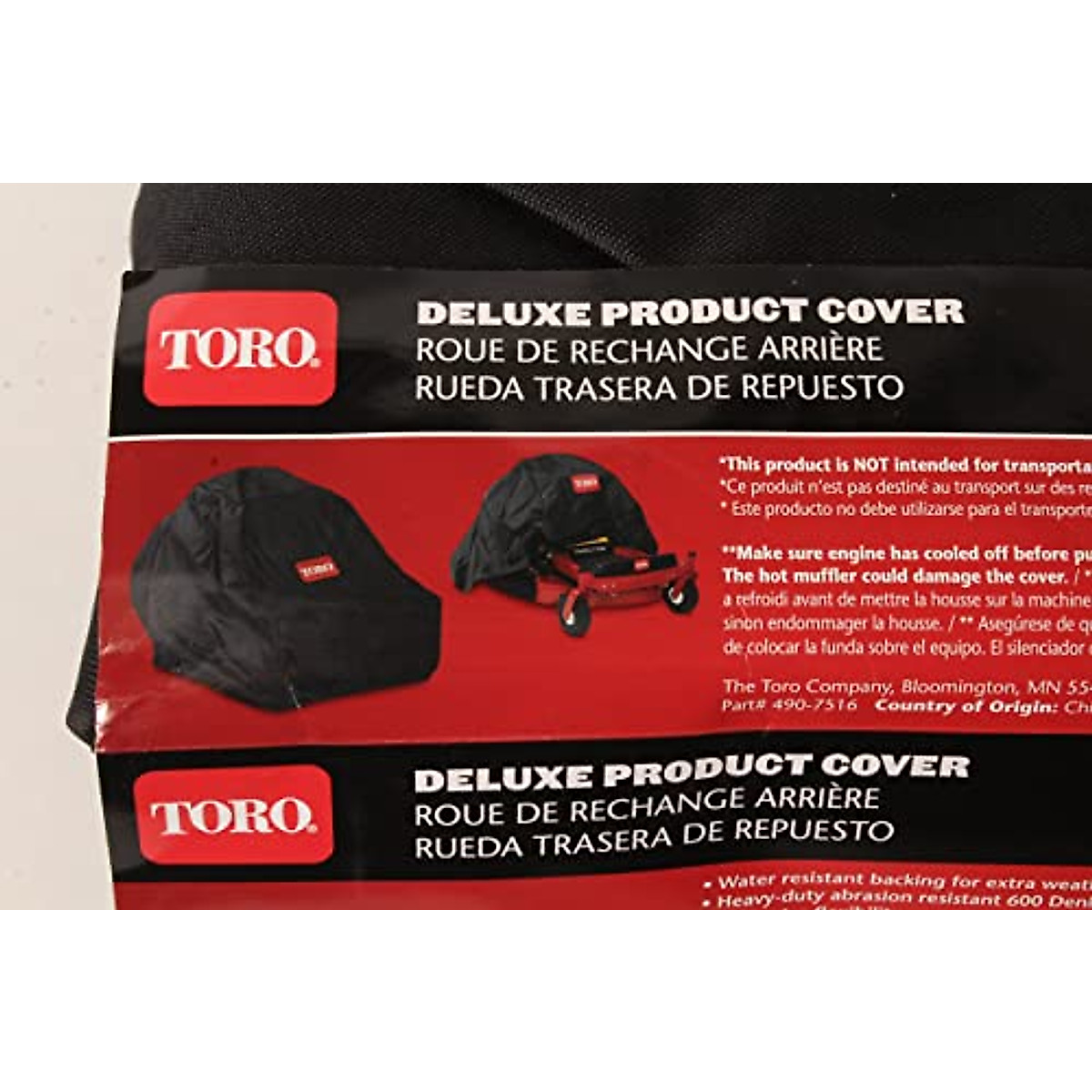 Toro 490-7516 Zero Turn Riding Lawn Mower Cover
