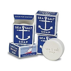 Swedish Dream Sea Salt Invigorating Bath Soap, 4.3 Ounce (Pack of 12)