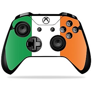 MightySkins Skin Compatible with Microsoft Xbox One X Controller - Irish Flag | Protective, Durable, and Unique Vinyl Decal wrap Cover | Easy to Apply, Remove, and Change Styles | Made in The USA