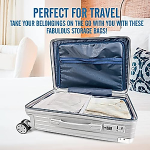 [ PACK OF 50 ] X-Large 3 Gallon Food Storage Bags for Freezer, Meat, Space Organization, Packing, Lunch, or Travels