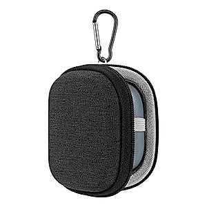 Geekria Shield Earbuds Cover Compatible with JBL Vibe 200/100, Wave 100/200/300, Tune 130NC/230NC/Flex, Live Pro 2 TWS Case Replacement Hard Shell Travel Carrying Bag with Cable Storage (Grey)