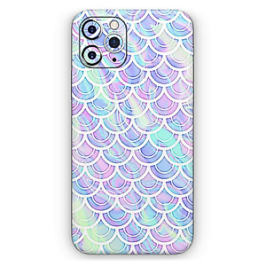 Design Skinz Iridescent Dahlia v9 - DesignSkinz Protective Vinyl Decal Wrap Skin Cover Compatible with The Apple iPhone 12 Pro (Full-Body, Screen Trim & Back Glass Skin)