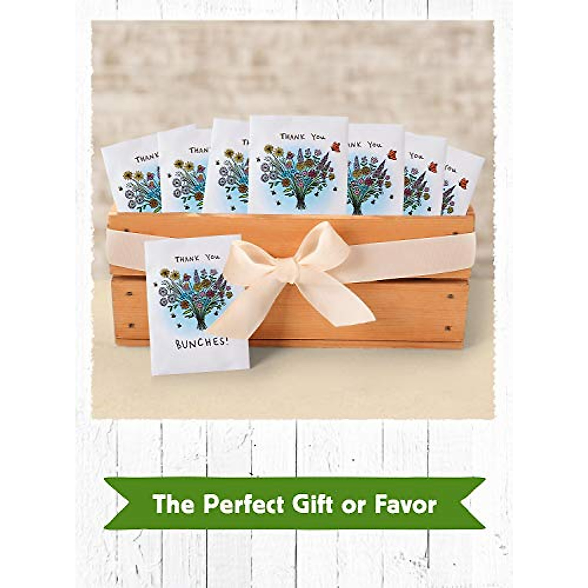 American Meadows Wildflower Seed Packets "Thank You Bunches" Party Favors (Pack of 20) - Express Gratitude with a Wildflower Seed Mix, Great Addition or Alternative to Thank You Cards