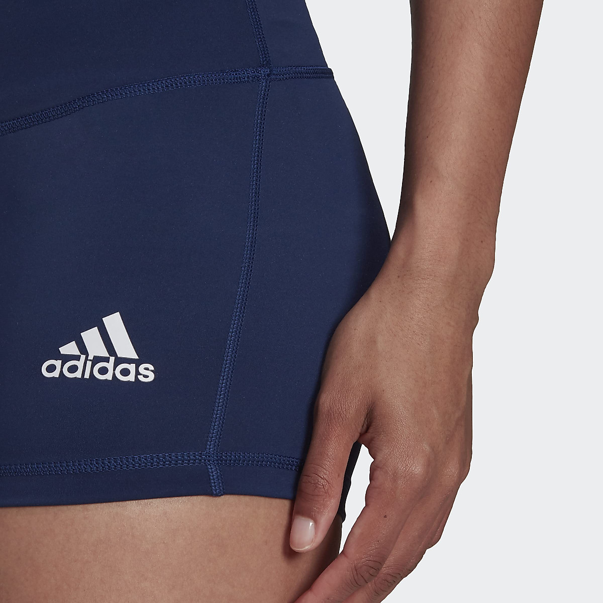 adidas Women's 4 Inch Shorts, Team Navy Blue/White, Medium