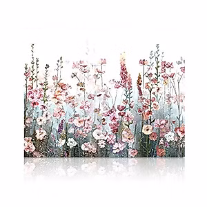SUMGAR Paint by Numbers for Adults Flowers Pink, Colorful Canvas DIY Oil Painting Kits for Beginners, Acrylic Drawing Paintwork Crafts 16 x 20 inch (Without Frame)