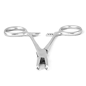 OdontoMed2011 Dermal Anchor Tube Hemostat Forceps for Dermal Tops Anchor Holder Piercing Tools 3mm Dermal Top 5" Length High Polish Stainless Steel