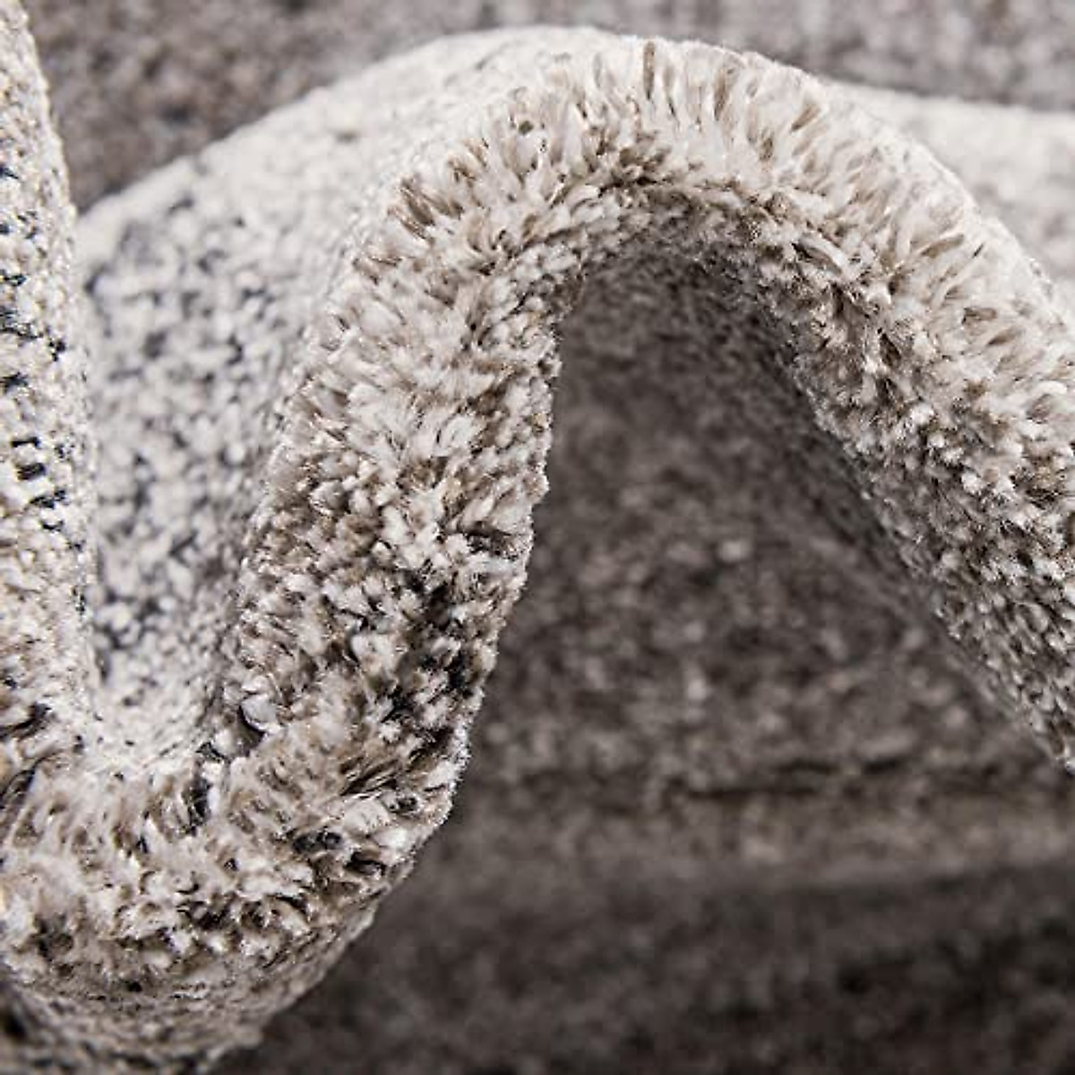 Unique Loom Del Mar Collection Area Rug - Abigail (2' 7" x 10' Runner, Light Gray/ Black)