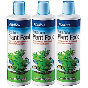 (3 Pack) Aqueon Water Care Aquarium Plant Food, 17.4-Ounce