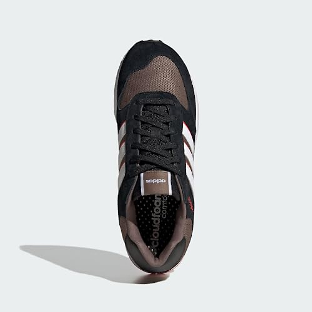 adidas Men's Run 80s Sneaker, Earth Strata/White/Bright Red, 8.5