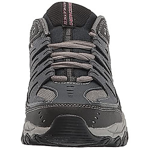 Skechers mens Afterburn Memory Foam Lace-up fashion sneakers, Navy, 10.5 X-Wide US