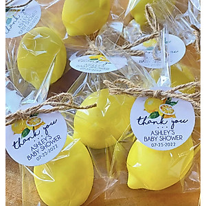Lemon Soap Favors - Lemon Bridal Shower Favors, Baby Shower Favors, Main Squeeze Themed Party Decoration Favors