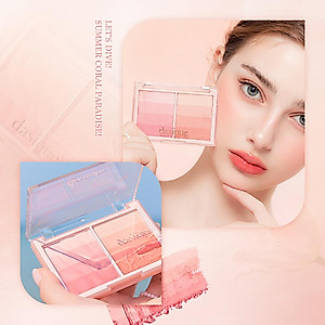 Dasique Blending Layer Cheek #01 Summer Coral | 8 blendable shades | Coral Collection | Vegan
