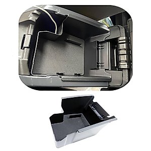 Vesul Center Console Storage Box Compatible with Ford Escape 2013 2014 2015 2016 ABS Tray Insert Armrest Organizer Glove Pallet