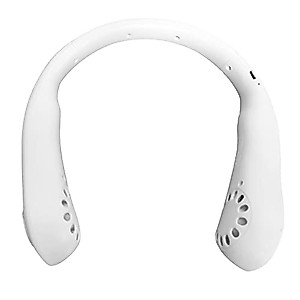 Caripeloy Portable Bladeless Hanging Neck Fan 3000 mAh Battery Operated Hands Free Personal Cooling Fan,USB Powered Desk Fan, 3 Speeds for Office Sports Traveling Outdoor