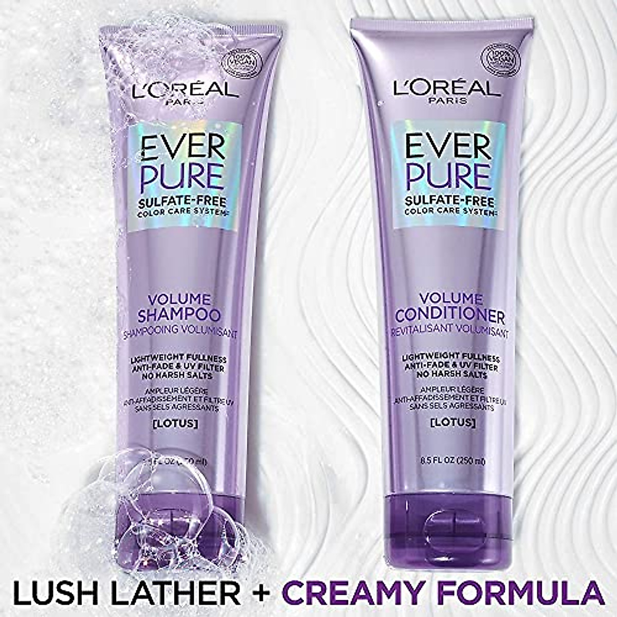 L’Oréal Paris Moisture Sulfate Free Conditioner, Hair Care for Color-Treated Hair with Rosemary Botanicals, EverPure, 8.5 Oz (Packaging May Vary)