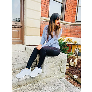 RBX Women's Fleece Lined Legging with Zip Pockets Full Length Outdoor Fleece Legging Zipper Pocket Solid Black S