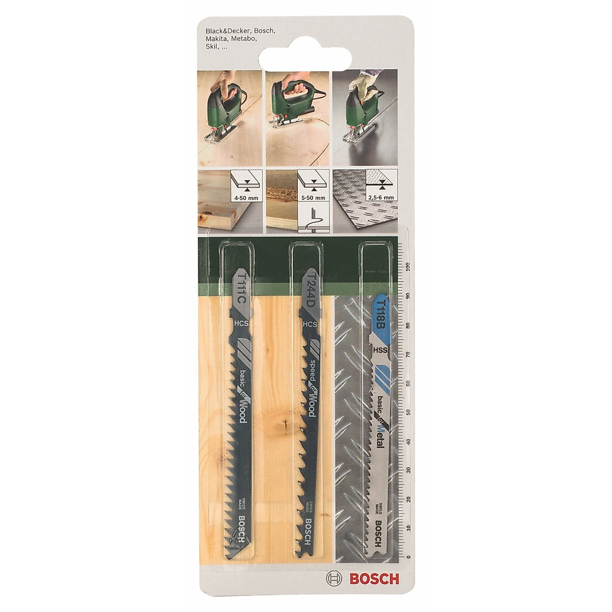 Bosch 2609256741 Jigsaw Blade Set (3 Pieces)