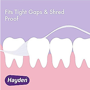 Hayden Clean+ Dental Floss | 6 Pack | Polar Mint with Anti Tartar Actives for Gentle Care | 30 Yards per Unit