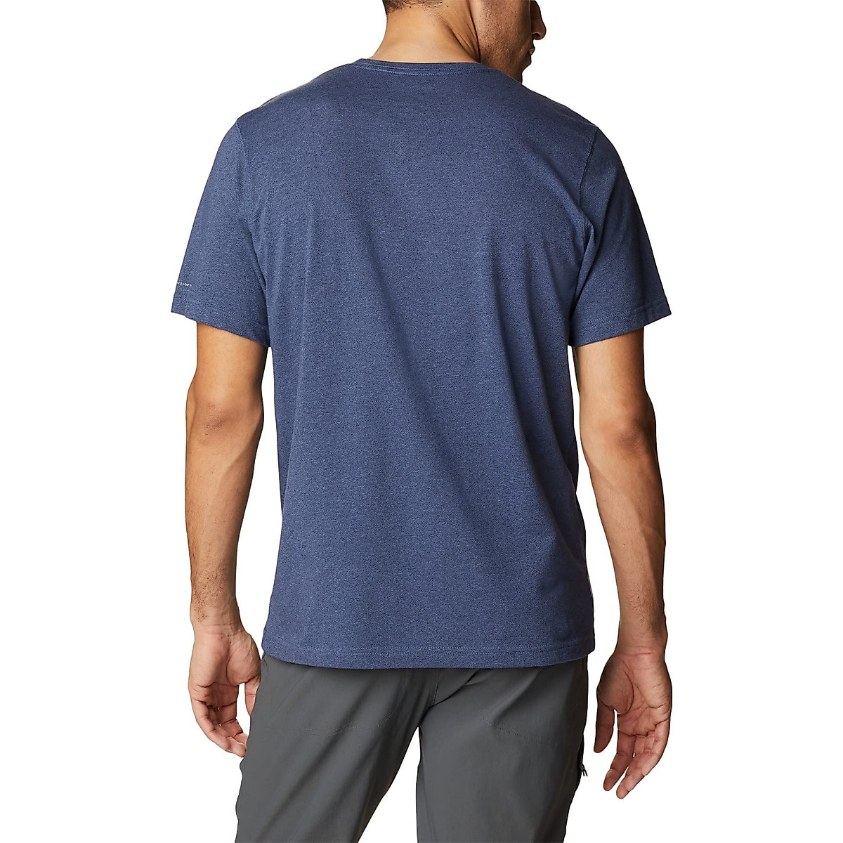 Columbia Mens Thistletown Hills Short Sleeve T-Shirt, Dark Mountain Heather, Medium