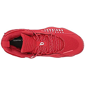 adidas Unisex Dame 7 Extply Basketball Shoe, Scarlet/White/Silver Metallic, 8 US Men