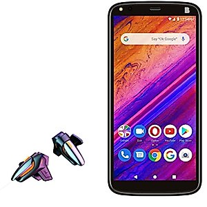 BoxWave Gaming Gear Compatible with BLU G5 (Gaming Gear by BoxWave) - Touchscreen QuickTrigger, Trigger Buttons Quick Gaming Mobile FPS for BLU G5 - Jet Black