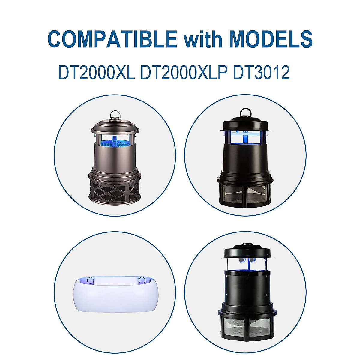 Dichroma 32050 6-Watt Replacement Bulbs Compatible with DynaTrap DT2000XL DT2000XLP DT2000XLPSR Mosquito Trap, T5 6W BL UV Light Bulb for Dynatrap 1 Acre Insect Trap (6 Pack)