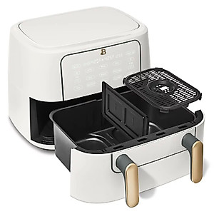 Beautiful 9QT TriZone Air Fryer, by Drew Barrymore (White Icing)