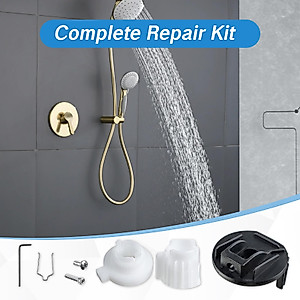YAFIYGI 7Pcs Shower Handle Adapter Plastic Kit Compatible with Moen Posi-Temp Single Handle Tub Faucet Valve Handle Replacement Kit for 116653 Shower Handle Replacement Adapter Kit