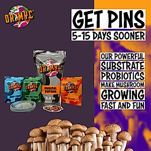 DRMyc.com - MGP Plus - Growth Promoter for Mushroom Substrates. MGP Increases Colonization Speed, Yields, Fruit Size & Reduces Trich - Works with Rye Berries, Millet, Dung Loving Mushrooms (10 Grams)