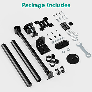 WALI Monitor Arm Mount for Desk, Single Extra Tall Computer Desk Mount, Monitor Bracket Mount Stand Single, up to 32 inch, 22 lbs (M001XL), Black