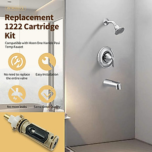 1222B Shower Cartridge 104421 Cartridge Puller Removal Tool Kit Compatible with Moen Posi Temp For 1222B Single Handle Shower Bathtub Faucet Replacement ﻿ ﻿ ﻿ ﻿ ﻿ ﻿