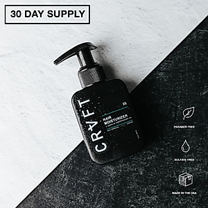 CRVFT Daily Leave in Conditioner For Men [OIL] | 30 Day Supply | Men's Hair Moisturizer | Hair Oil For Men | For Dry/Damaged Hair | Scented | (3oz) AM
