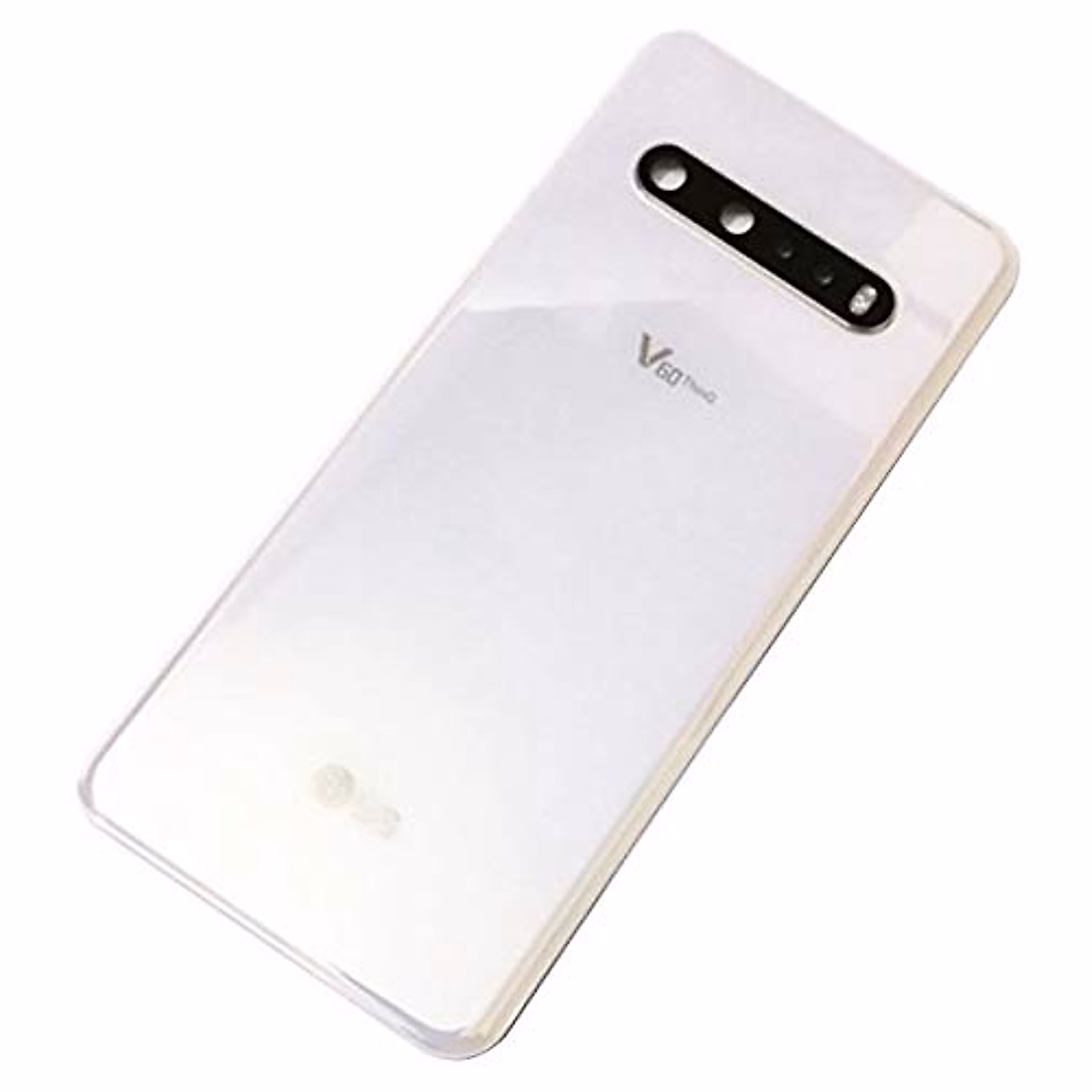V60 ThinQ Back Glass Cover Replacement Housing Door with Tape Parts for LG V60 ThinQ V600 5G All Model with USB to Type-c Cable +Tools (Classy White)