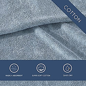 Tommy Bahama- Hand Towels, Absorbent & Fade Resistant Cotton Towel Set, Fashionable Bathroom Decor (Island Retreat Bay Blue, 2 Piece)