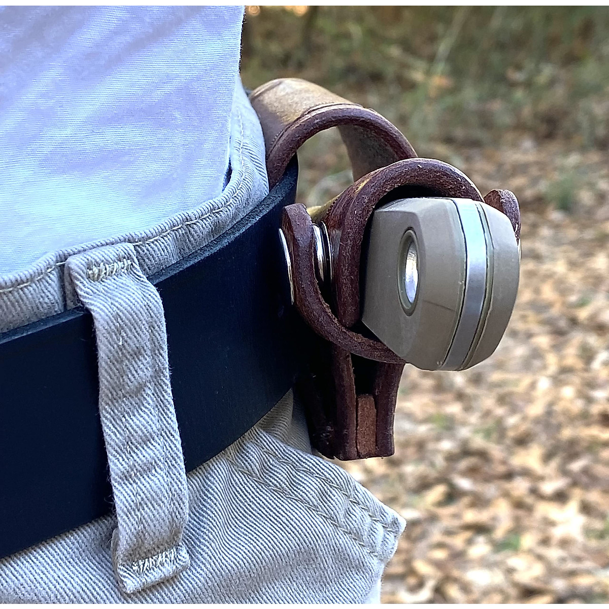 Coast Leathers Custom Leather Sheath, Fits for Principle 101GP, Fixed Blade Knife Holder, Cross Draw Knife Holster, Antique Brown - Sheath Only