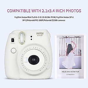 Phattopa Instax Mini Acrylic Picture Frames 2x3, Cute Polaroid Picture Frame, Desktop & Tabletop Picture Frames Set, Mini Instant Photo Frames for Fujifilm & Polaroid Film (3 Pack)