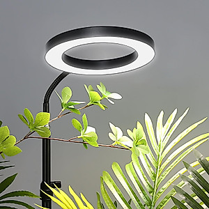 LORDEM Grow Light for Indoor Plants, Full Spectrum Plant Light with Auto Timer for 4/8/12H, 72 LEDs Growth Lamp with 4 Dimmable Levels, Height Adjustable Stand, Ideal for Tall Plants Growing