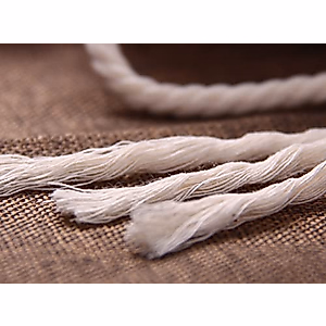 XKDOUS Macrame Cord 3mm x 220Yards, Natural Cotton Macrame Rope, Cotton Cord for Wall Hanging, Plant Hangers, Crafts, Knitting, Decorative Projects, Soft Undyed Cotton Rope