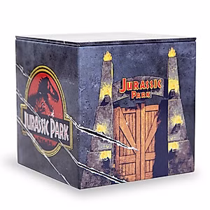 Jurassic Park Tin Storage Box Cube Organizer With Lid | 4 Inches