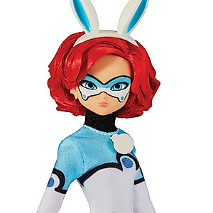 Miraculous Ladybug Bunnyx 10.5" Fashion Doll with Fluff Kwami and Bunny Ears Headband by Playmates Toys