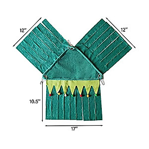JCOLUSHI Three Sides Guinea Pig Hideout Forest Green Rabbit Crystal Velvet Rat Cage Accessories Small Animal Corner for Pigs Ferrets Chinchillas Hedgehogs Hamster Dwarf Rabbits
