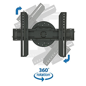 Mount-It! TV Wall Mount Landscape to Portrait Rotation, Fixed Mounting Bracket, Low-Profile for Samsung, Sony, Toshiba, Sharp, LG, Element, Westinghouse, TCL 32 to 60 Inch (Some 70") TVs, 110 lbs
