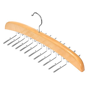 Resovo Tank Top Hanger with Premium Wood, 24 Large Capacity, Space Saving,360 Degree Rotating, Foldable Metal Hooks, Tank Tops