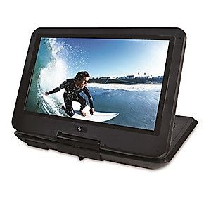 Ematic Portable DVD Player with 12-inch LCD Swivel Screen, Travel Bag, Headphones and Remote Control, Black