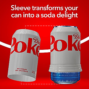 Skywin-Silicone Can Cover (Diet) - 3 Pack, Silicone Can Sleeve, Soda Can Sleeve, Hides Can by Disguising as a Can of Soda (Red)
