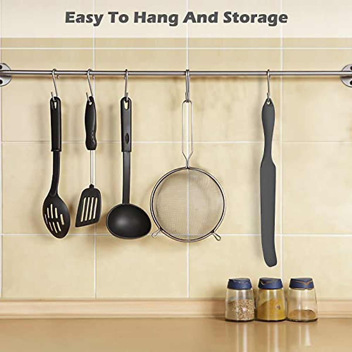 Silicone Blender Spatula, Slim Blade Scraper Accessory Designed for Vitamix Blender Blades