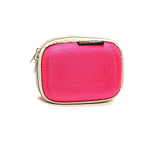 Navitech Pink Hard Water Resistant Hard Camera Case Compatible With Canon PowerShot SX620 HS Compact Camera
