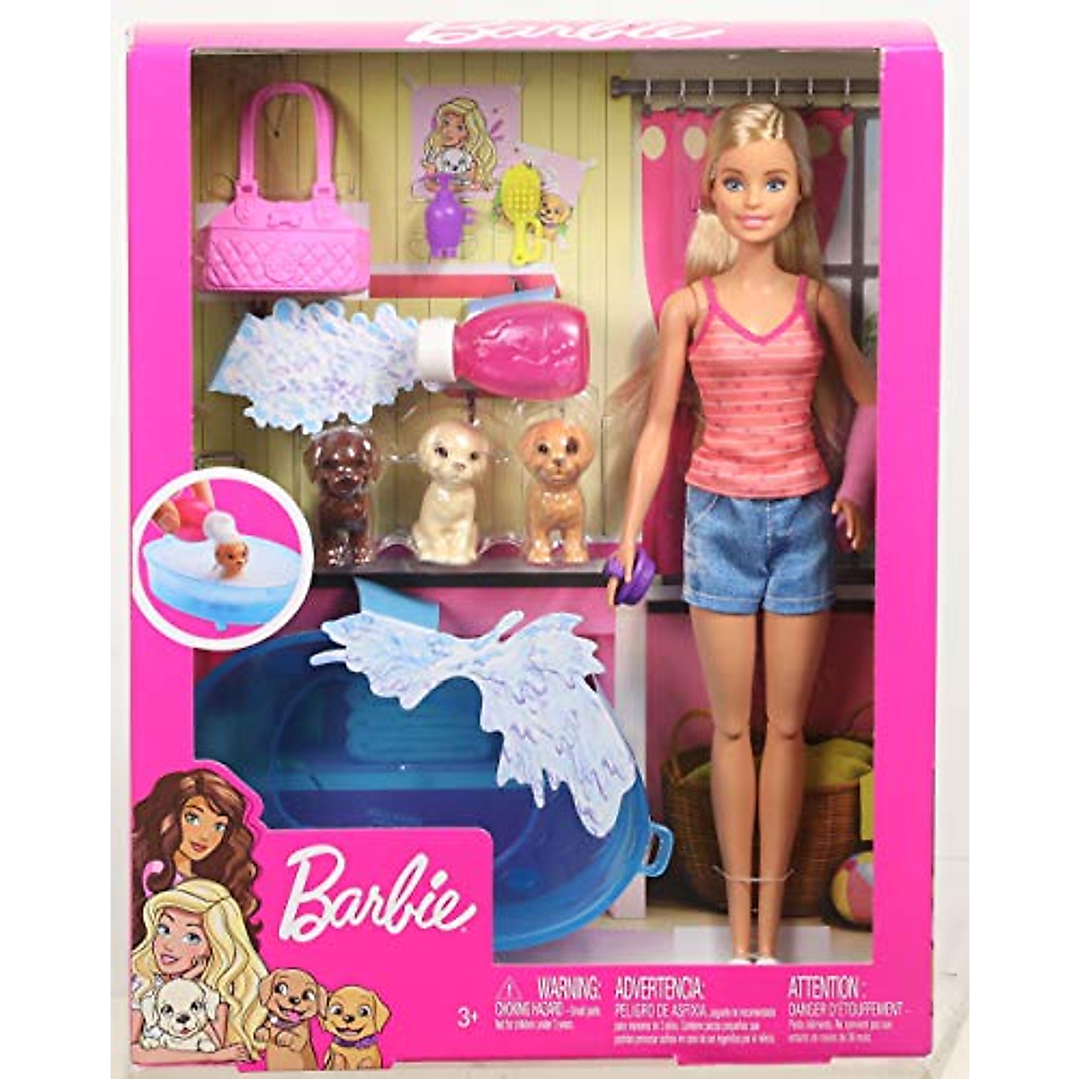 Barbie Doll/Pets - Puppy Bath Time playset